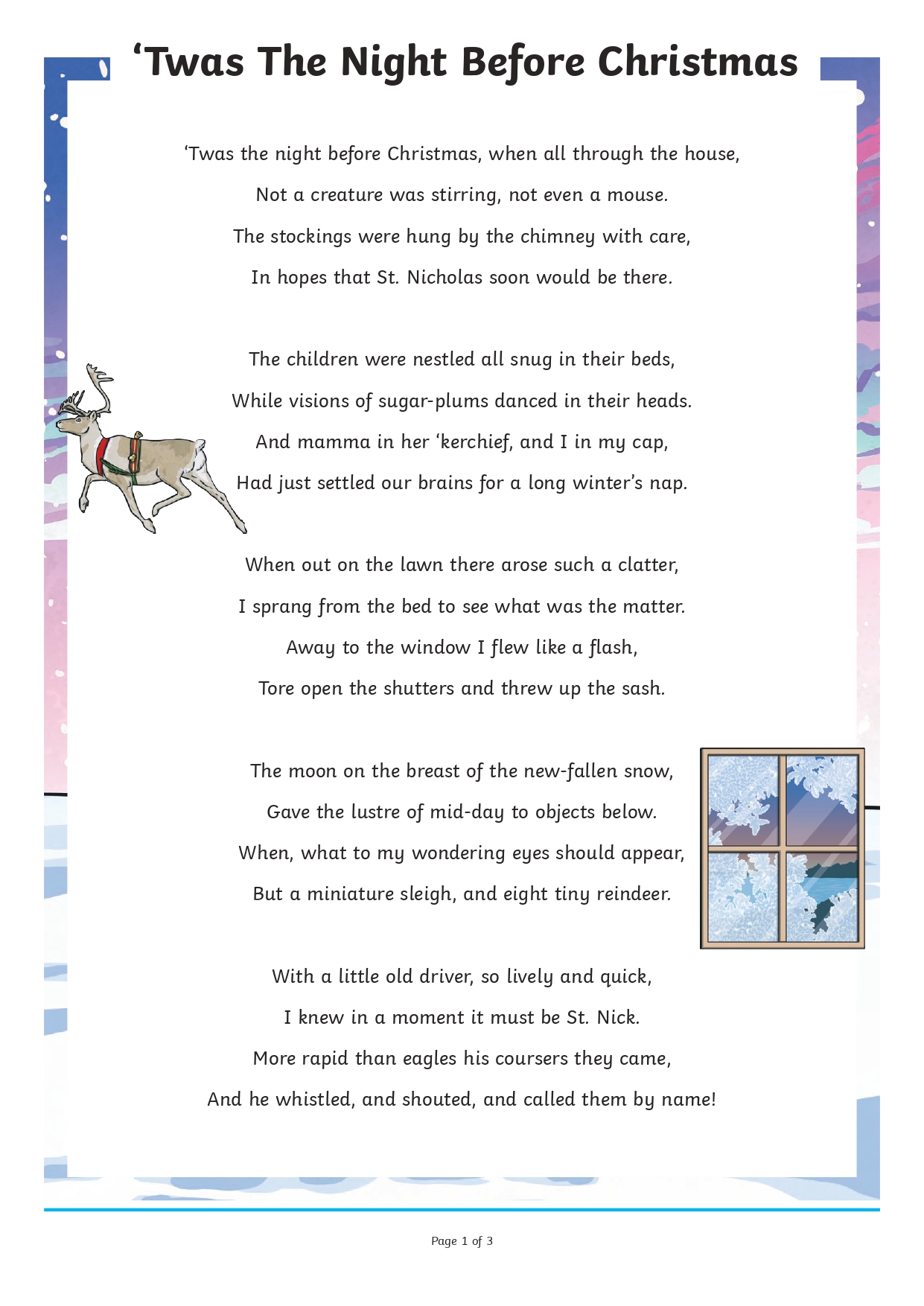 TWAS THE NIGHT BEFORE CHRISTMAS – CLEMENT CLARKE MOORE_page-0001
