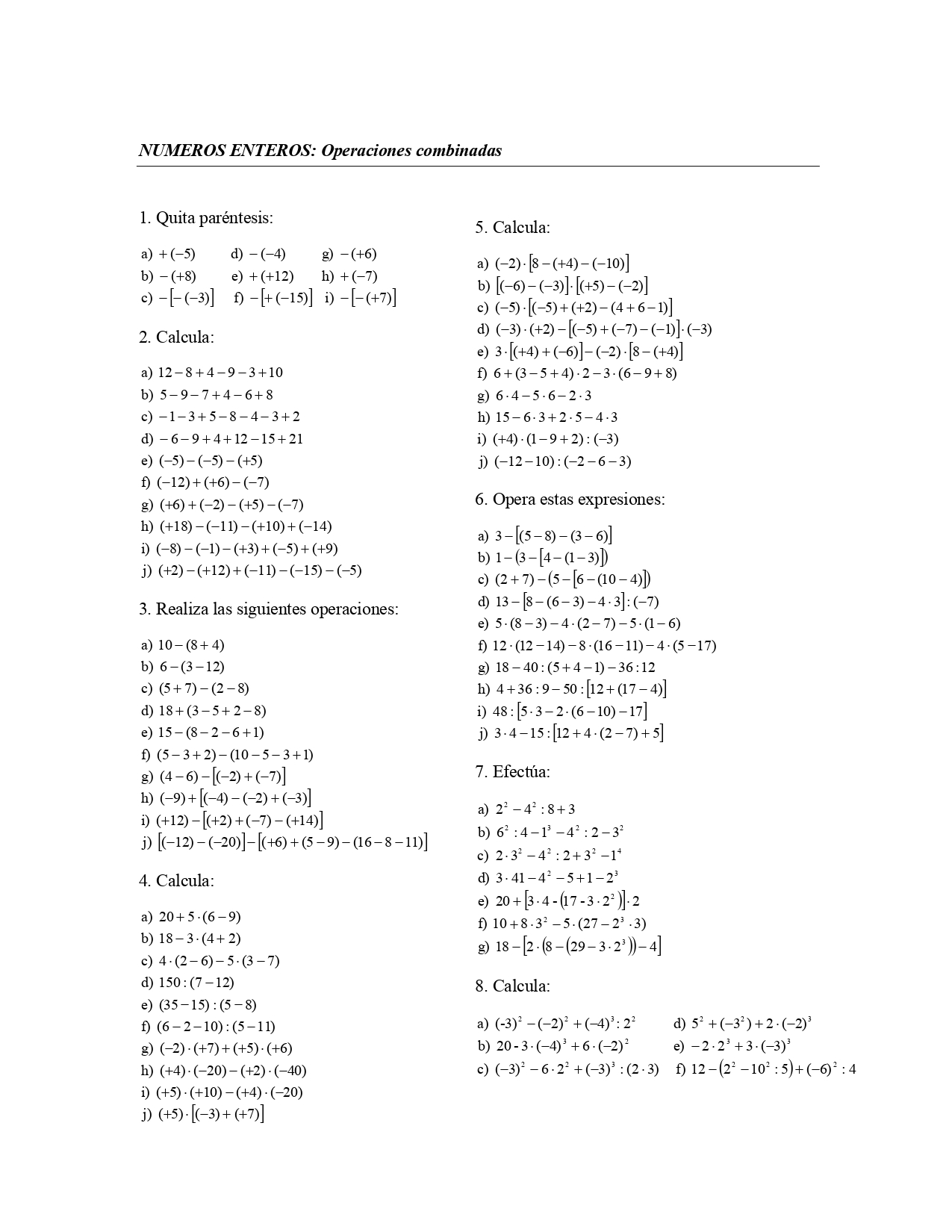FICHA EJERCICIOS – NÚMEROS ENTEROS 3_page-0001