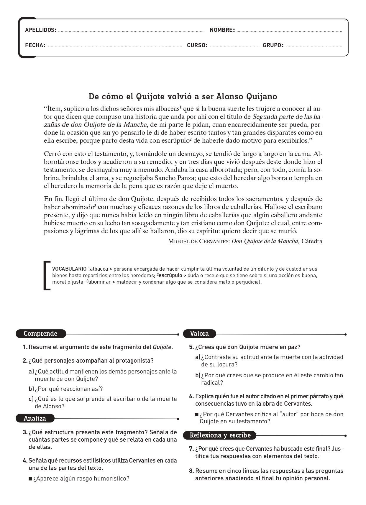 COMPRENSIÓN LECTORA RENACENTISTA – DON QUIJOTE DE LA MANCHA_page-0001