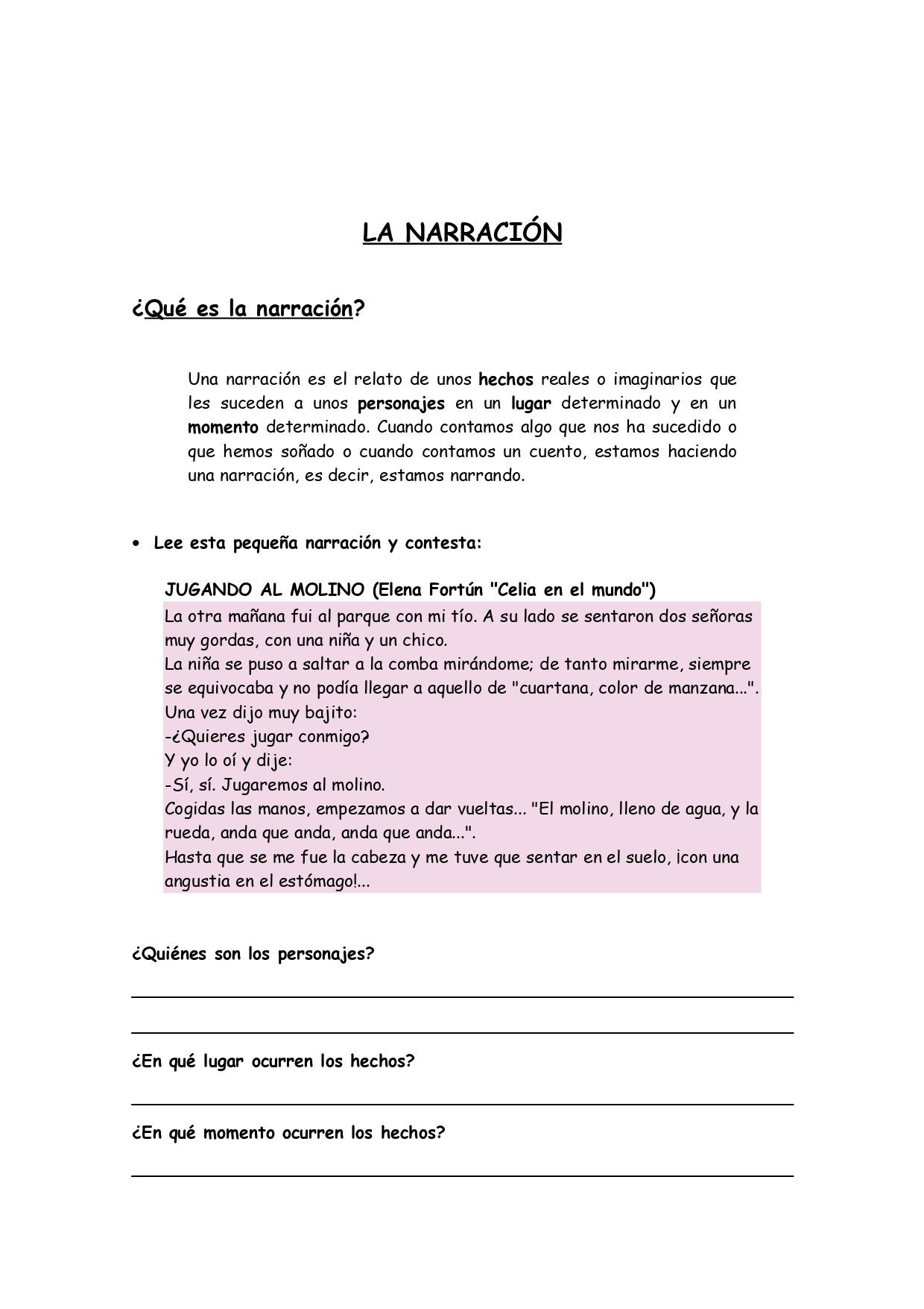 FICHA EJERCICIOS – LA NARRACIÓN_page-0001